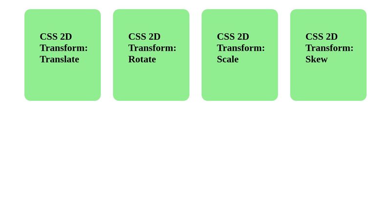 T3 CSS 2D TRANSFORM Sample