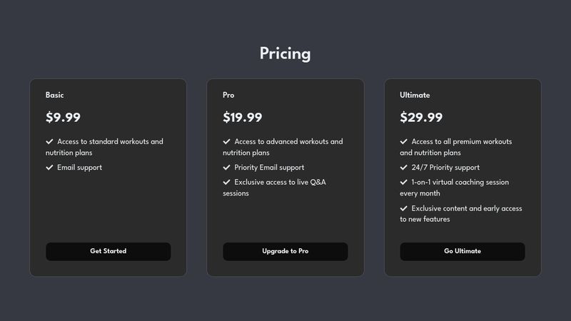 Glowing Pricing Card With Hover Effect