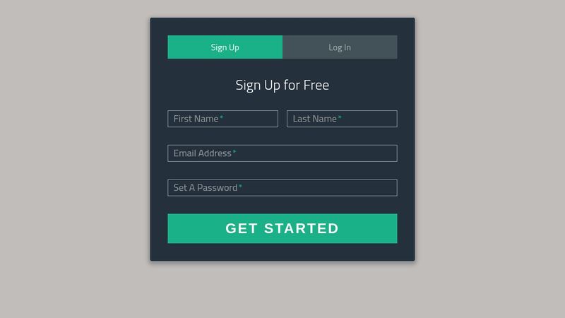 Sign-Up/Login Form