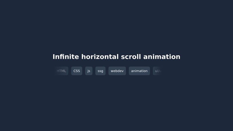 infinite horizontal scroll