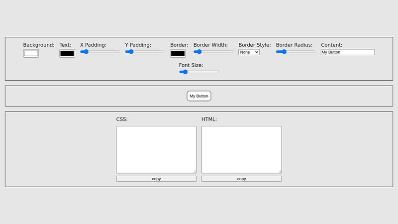 Simple Button Generator - HTML/CSS/JS