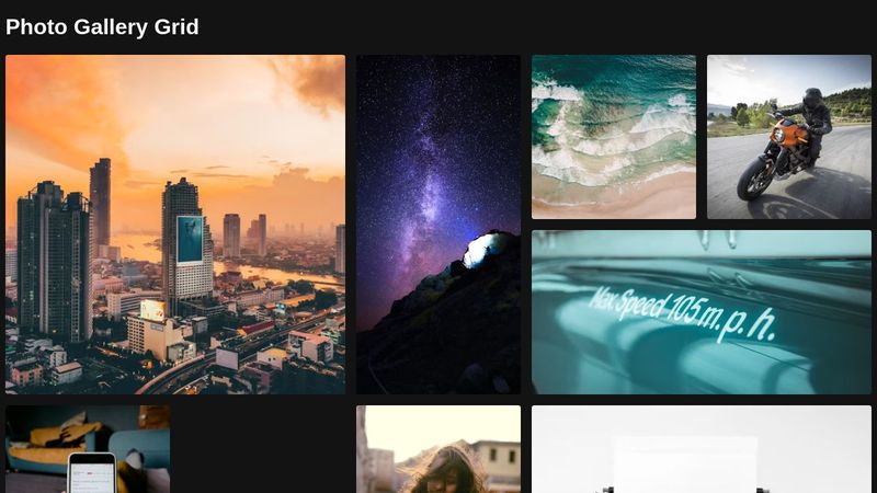 Photo Gallery Grid