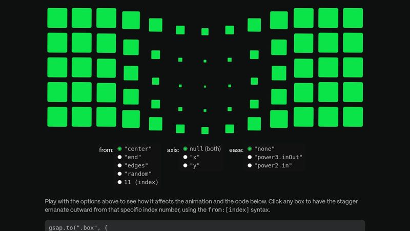 Advanced staggers for embedding