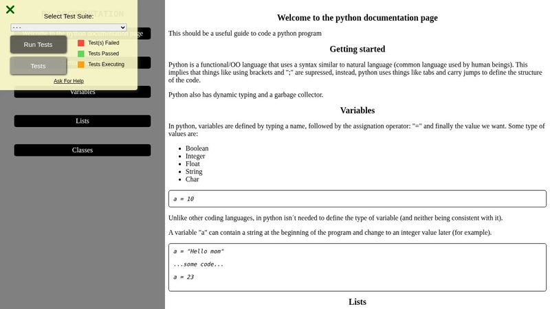 FreeCodeCamp Technical doc page Project
