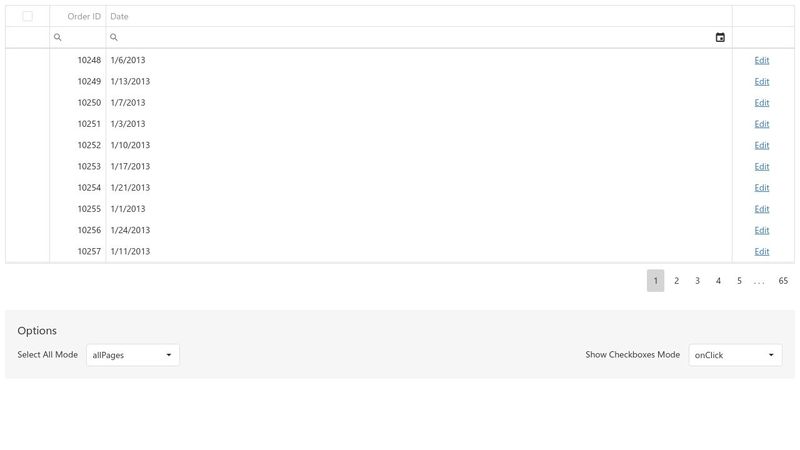 Multiple Record Selection Modes - DevExtreme Data Grid