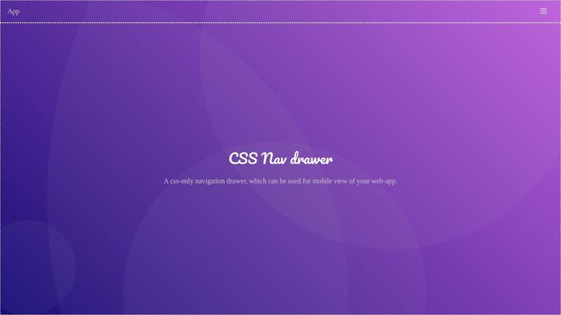 css-only-Drawer