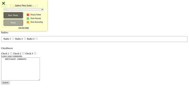 FreeCodeCamp Test 2 | HTML+CSS: Build a Survey Form