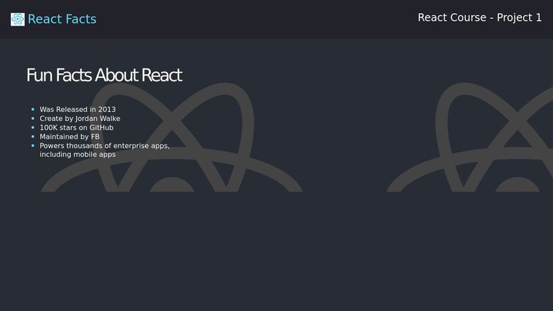 React Static Page