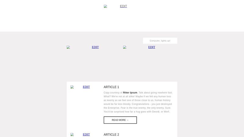 CodePen - Email Template (Salted)
