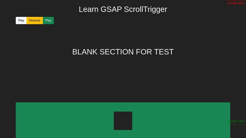 Learn GSAP ScrollTrigger
