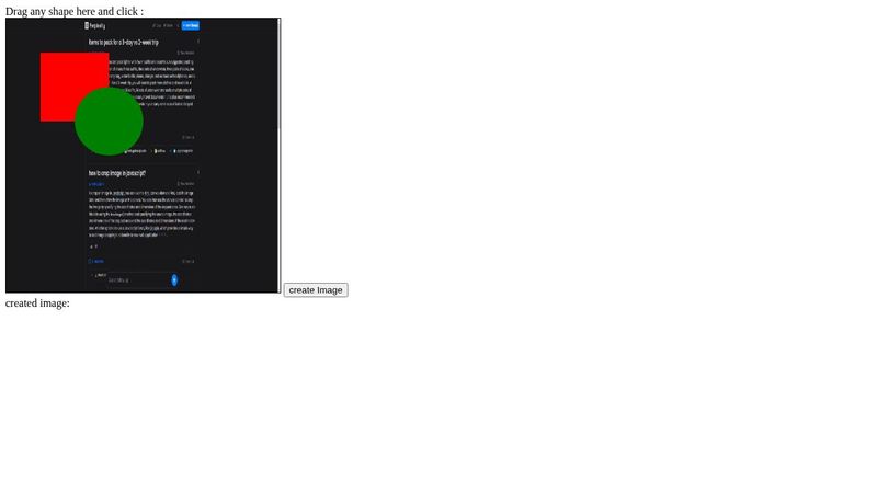 draggable shape on canvas