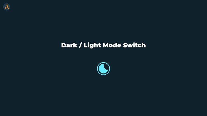 Dark / Light mode toggle