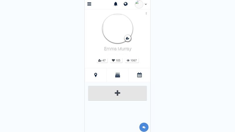 Responsive profile page
