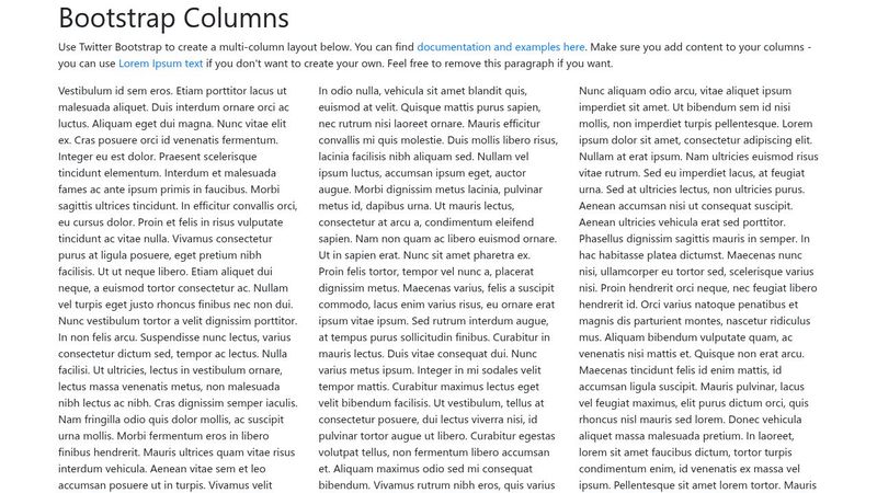 Bootstrap Columns
