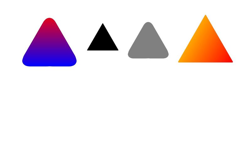 CSS triangle with rounded corners