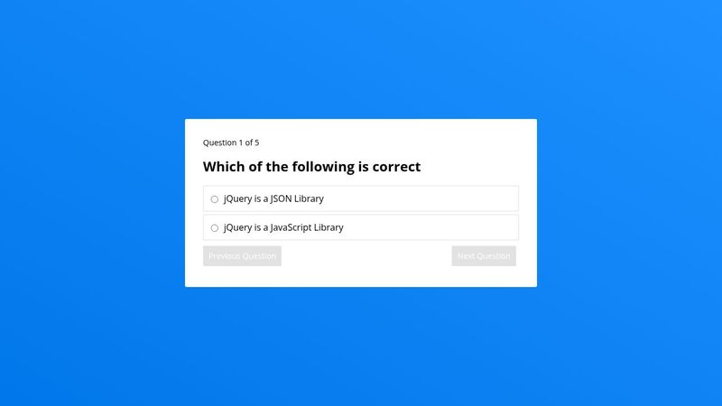 jQuery Quiz Plugin