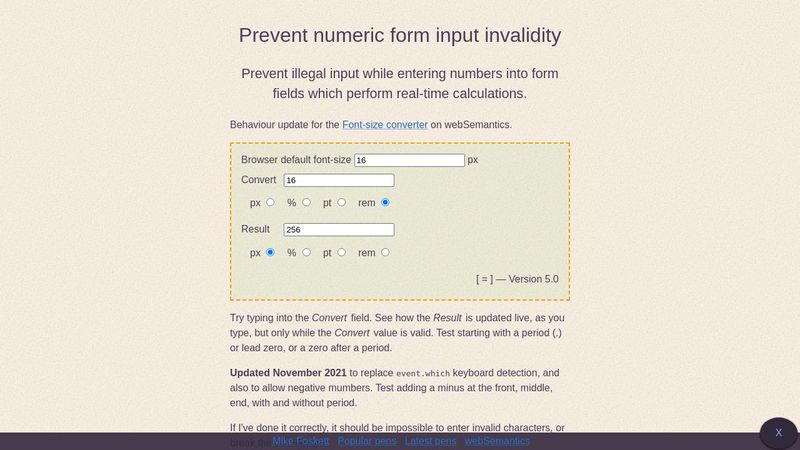 Prevent numeric form input invalidity [Updating...]