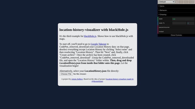 BlackHole.js Example III.