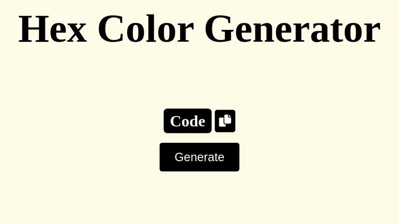 HEX color Generator