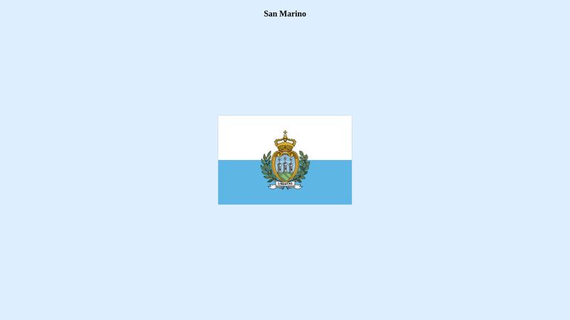 CSS Flag : San Marino