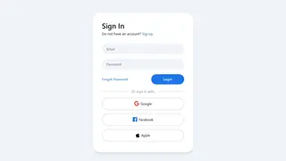 responsive sign-in form page