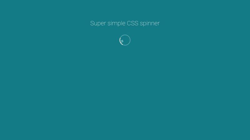 Super Simple CSS Spinner
