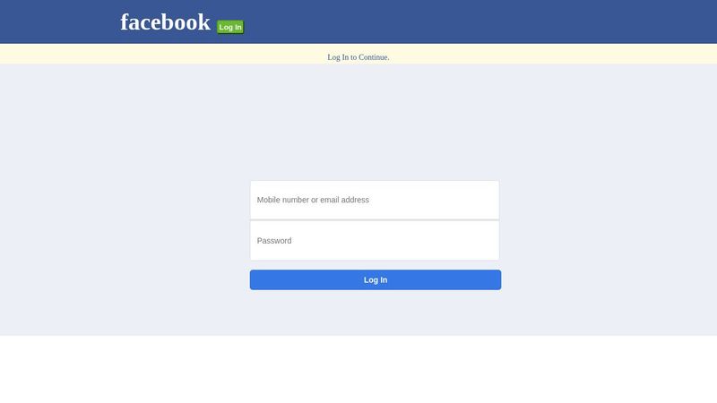 fb phishing page