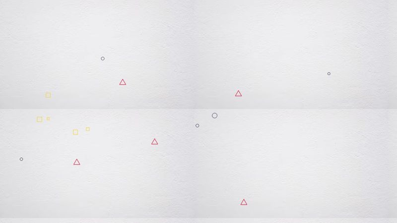 floating and animated shapes