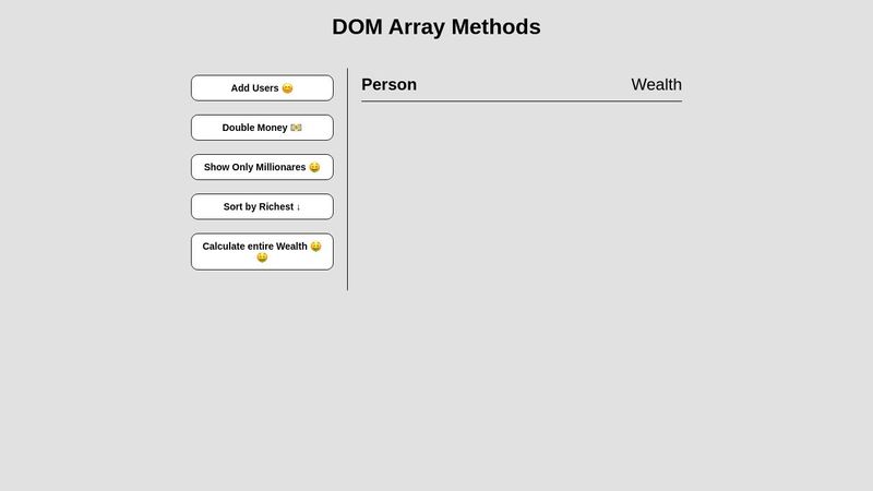 DOM array methods