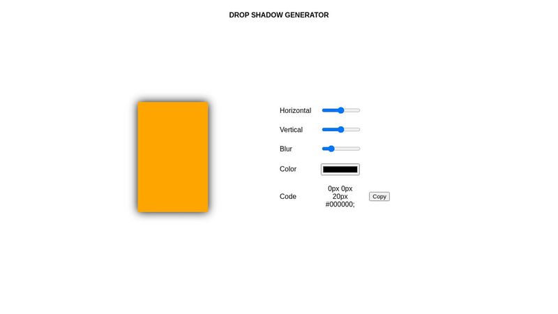 Drop shadow generator
