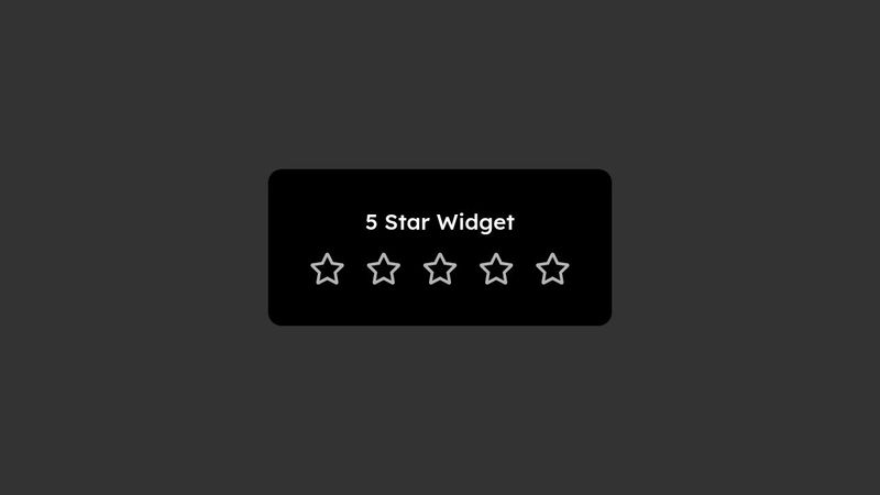 Star rating vanilla JS