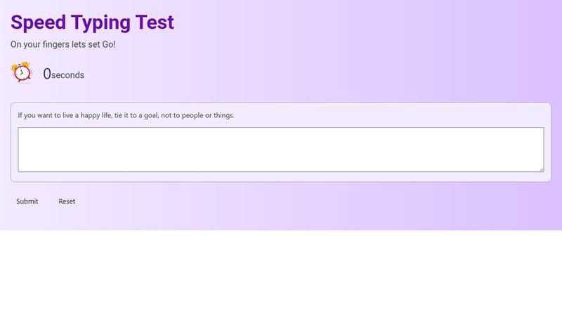 Speed Typing Test