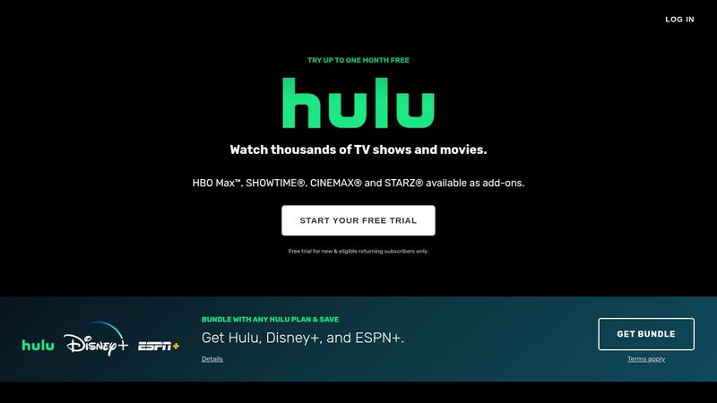 Hulu Webpage Clone