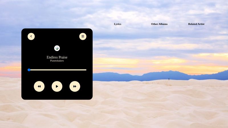 Music Player (Frontend) - Sheena Mae Banastas