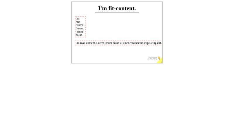 CSS Intrinsic Sizing: min-content, max-content, fit-content