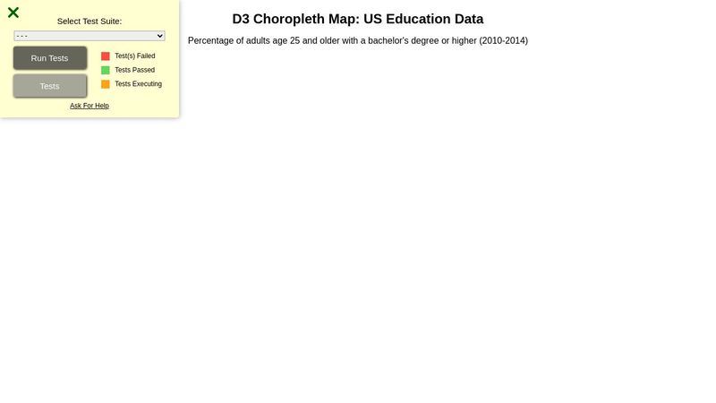 Visualize Data with a Choropleth Map
