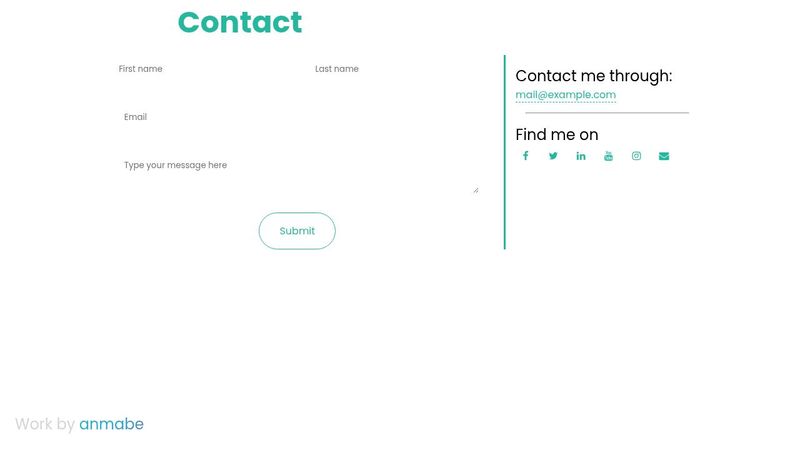HTML5/CSS Contact form
