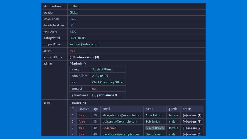 react-json-grid demo