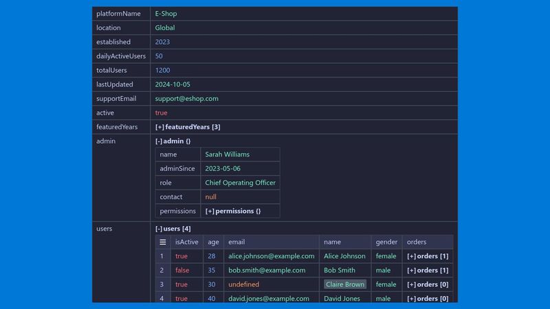 react-json-grid demo