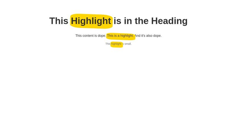 Highlight Effect on Text with CSS