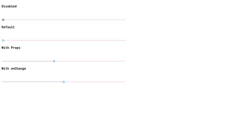 Range Slider Input - React + CSS