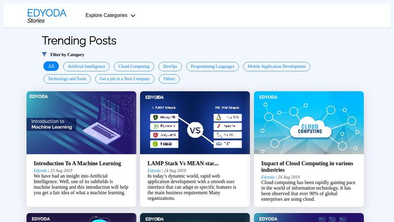 Assignment-2: EdYoda Stories