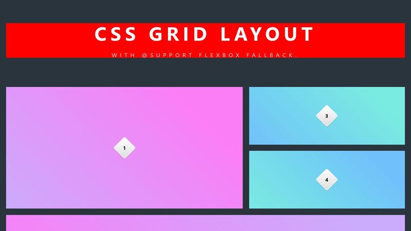 CSS Grid Layout with @support flexbox fallback
