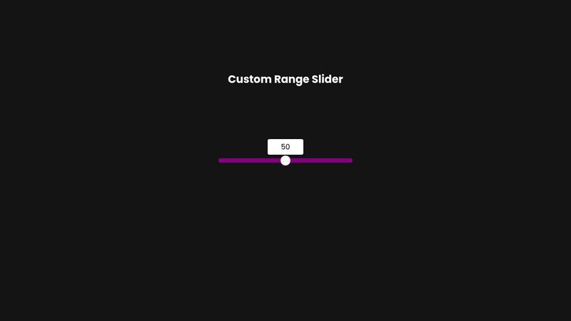 Custom Range Slider