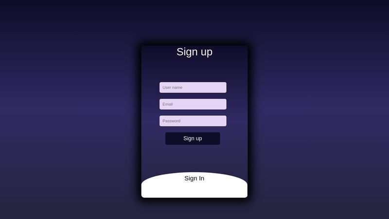 sign up sign in form(html&css)
