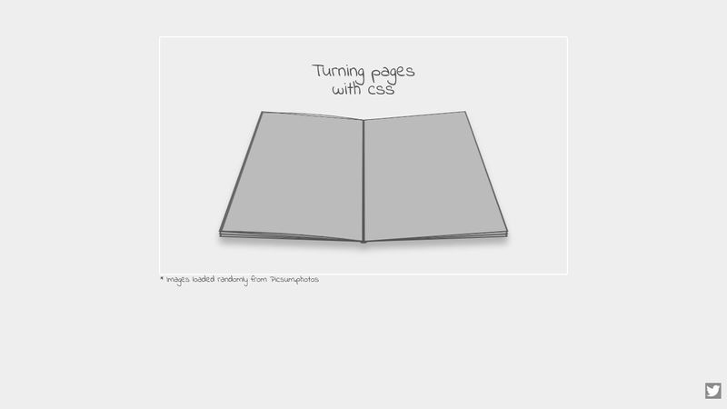 Turning pages with CSS