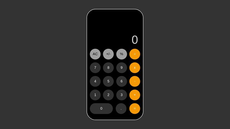 iOS Calculator JavaScript final preview