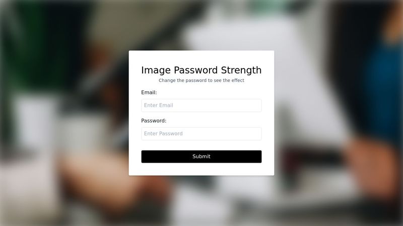 Password Strength Background Using HTML CSS and JS