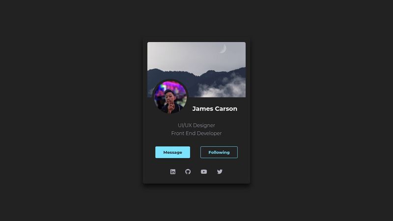 CSS Profile Card