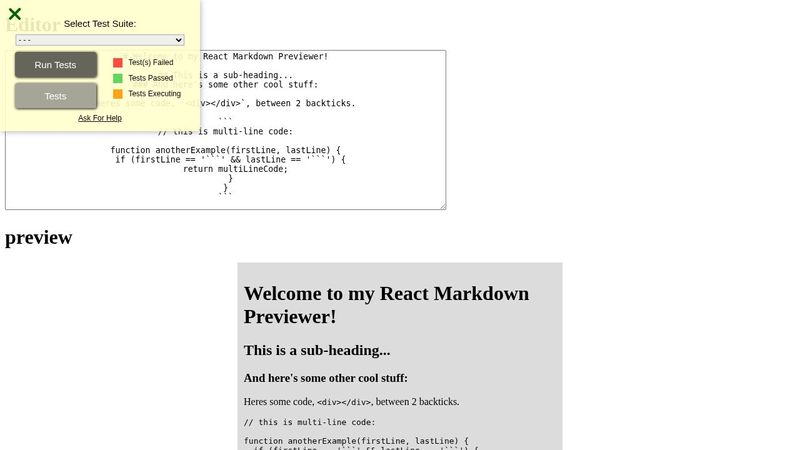 Markdown Previewer